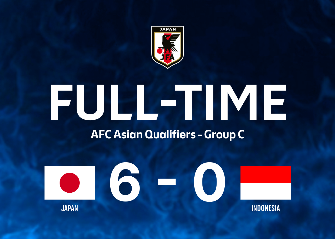 Japan hit Indonesia for six in final World Cup qualifier | News | J.LEAGUE